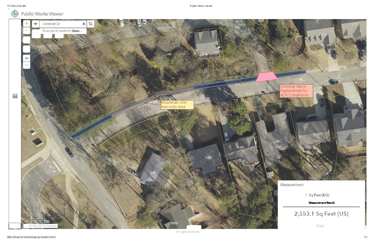 Infill Sidewalk Projects | GA-Brookhaven